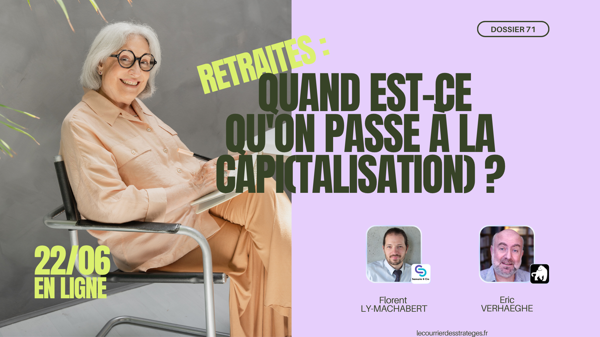 Dossier payant : L'avenir de nos retraites - Samarie & Cie